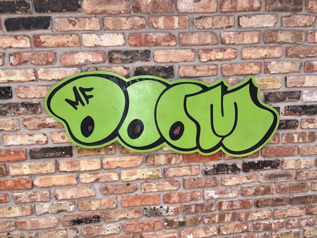 MF DOOM Logo Wall Art Sign Rap Hiphop Artist Madvillian - Etsy