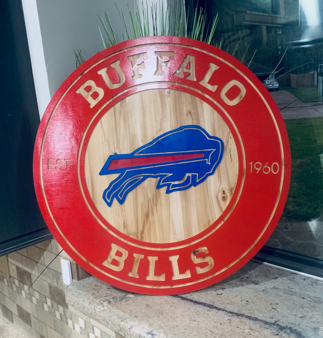 BUFFALO Football Logo Wall Art Sign - Etsy