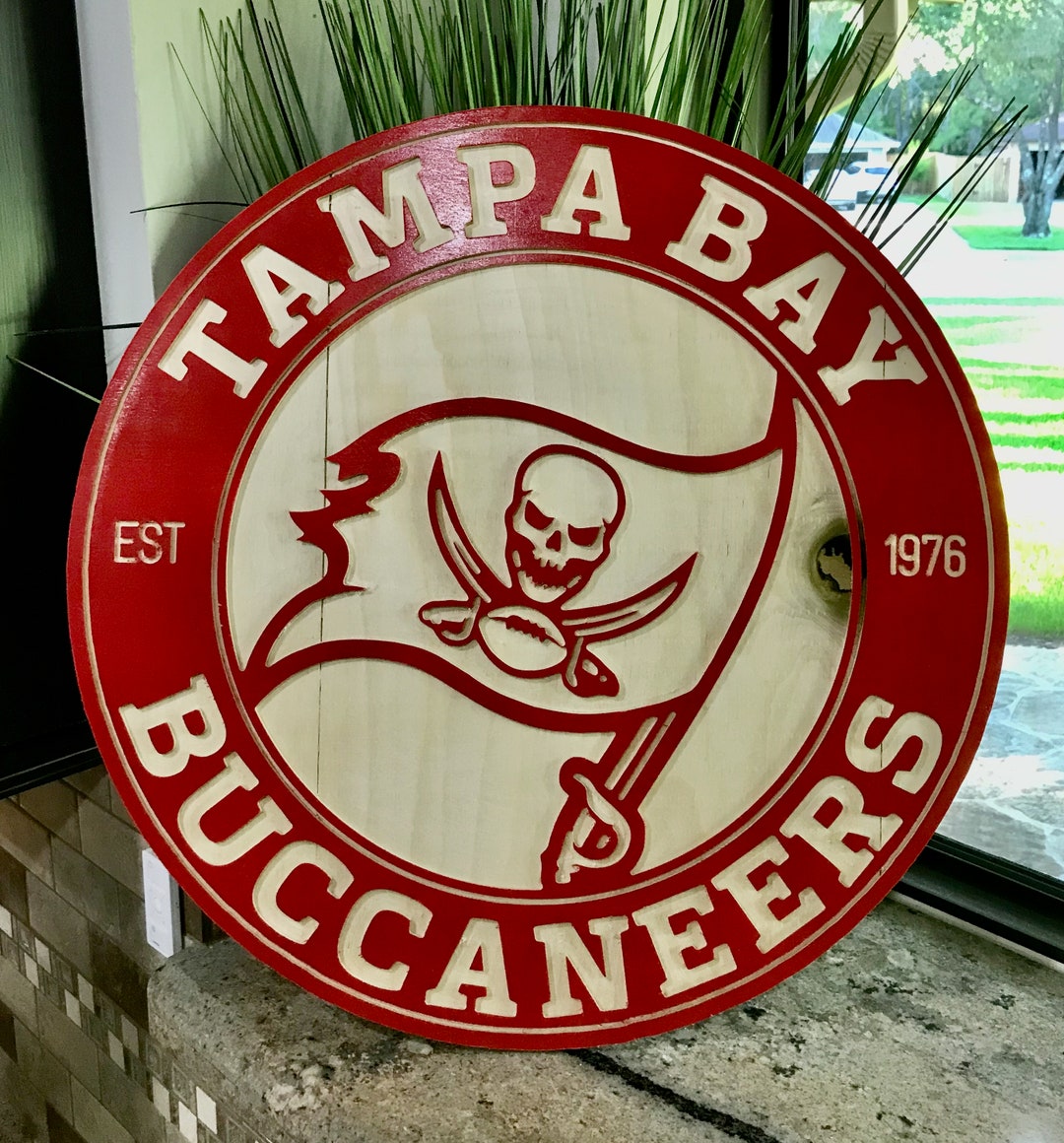 TAMPA BAY Logo Wall Art Sign Football Mancave Brady - Etsy