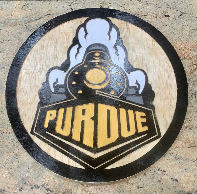 Purdue Boilermakers Logo Wall Art Sign College Football - Etsy