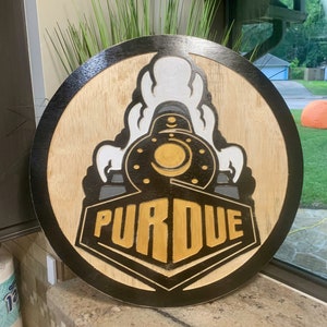Purdue Logo Wall Art Sign College Football - Etsy
