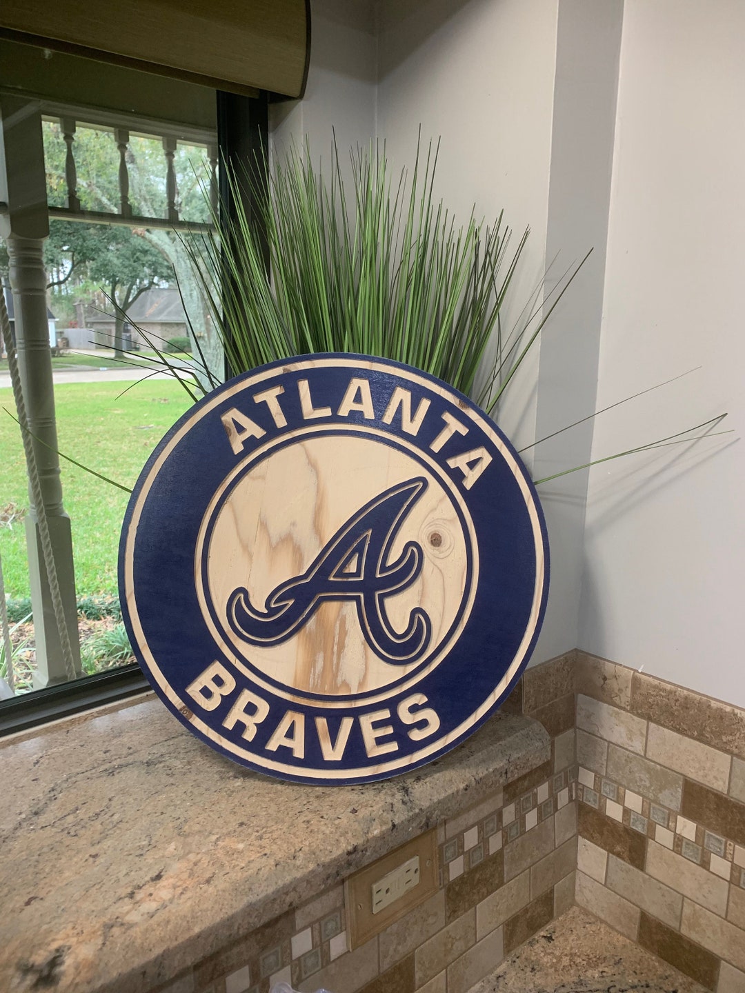 ATLANTA BRAVES Logo Wall Art Sign MLB - Etsy