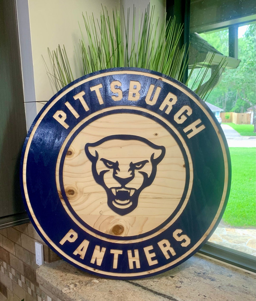 PITTSBURGH Logo Wall Art Sports Sign College Football - Etsy