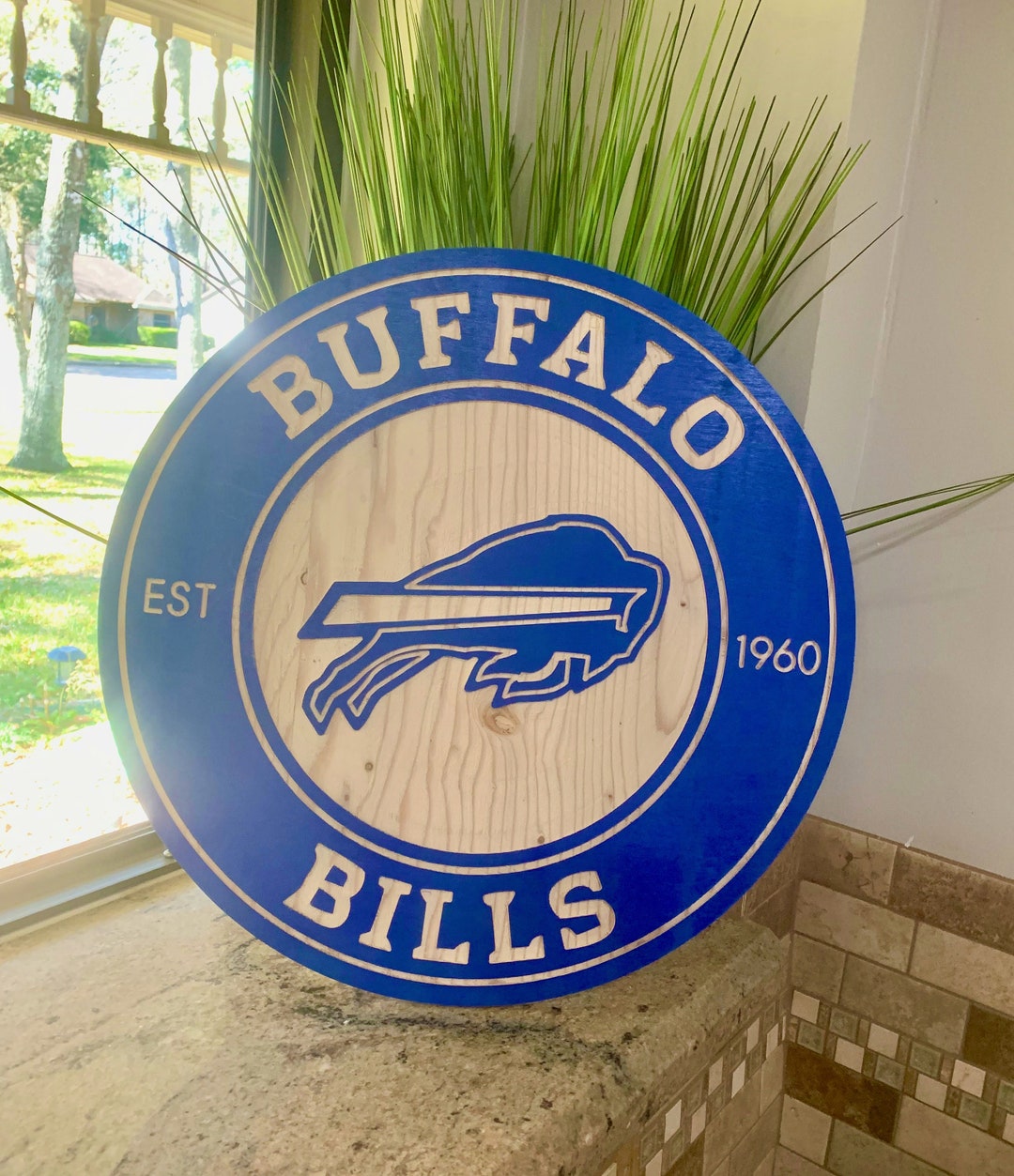 BUFFALO FOOTBALL Logo Wall Art Sign NFL - Etsy