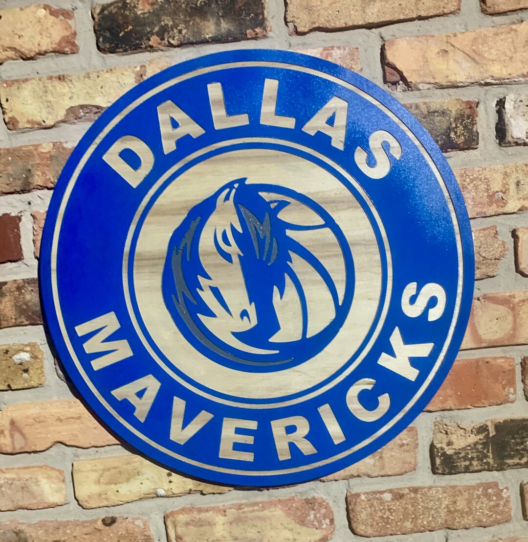 DALLAS BASKETBALL Logo Wall Art Sign Man Cave - Etsy