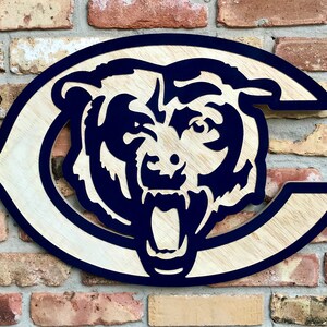 CHICAGO FOOTBALL Logo Wall Art Sign - Etsy