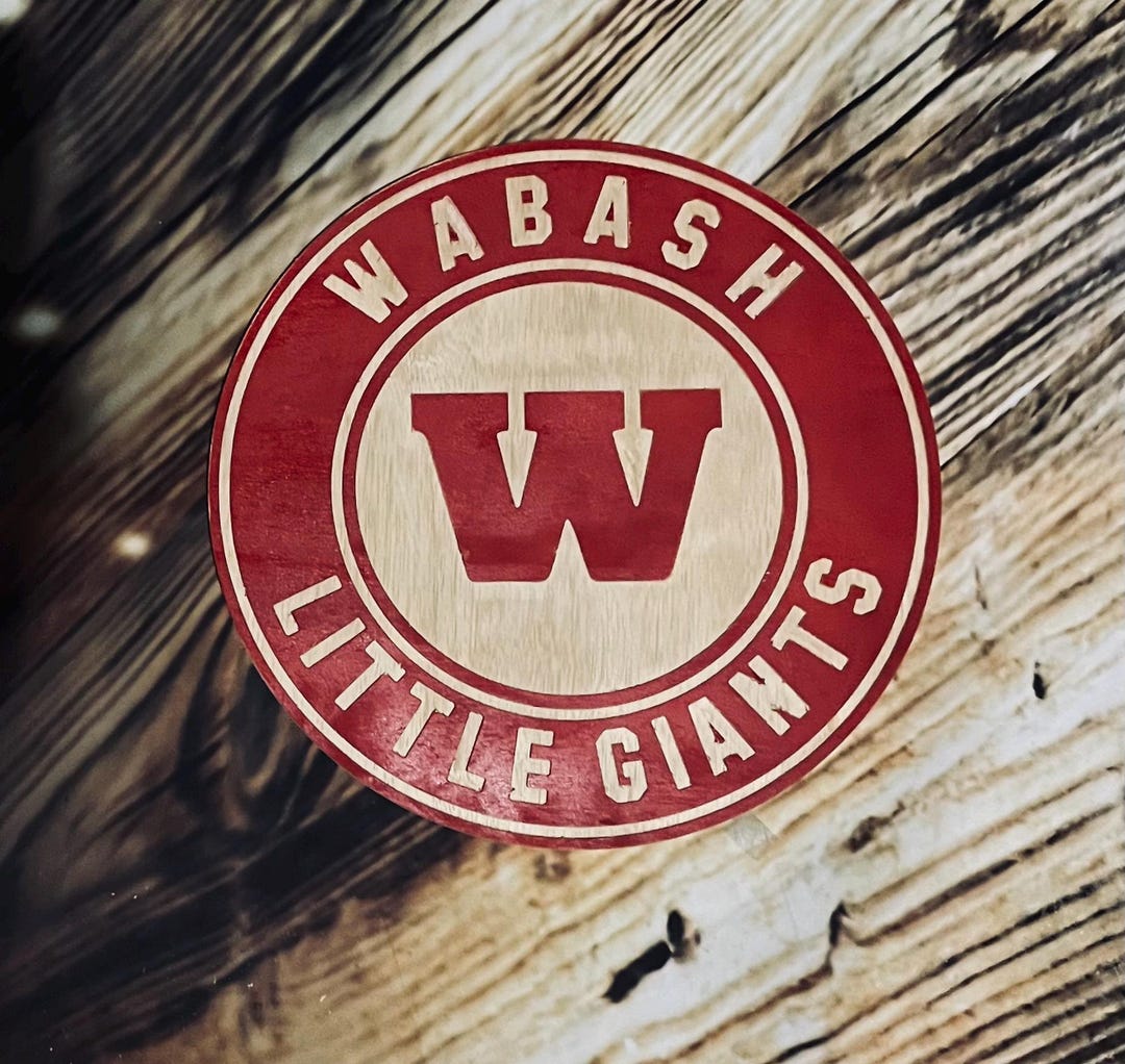 WABASH Logo Wall Art Sign College Football - Etsy