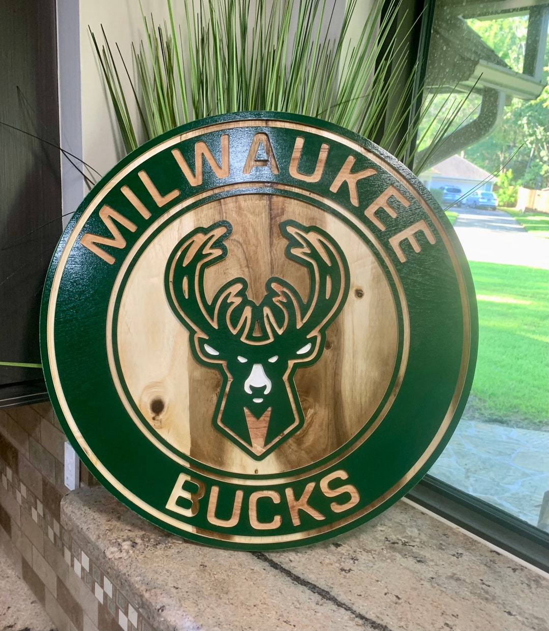 MILWAUKEE Basketball Logo Wall Art Sign Mancave - Etsy