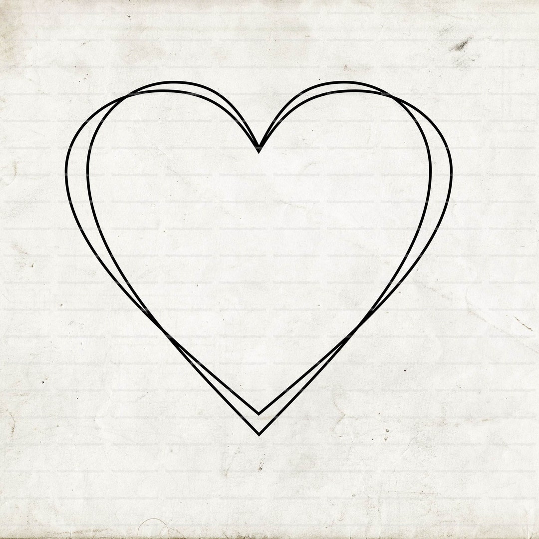 Corazón doble Svg, Corazones Svg, Png,Jpg, Dxf, Corazón de San Valentín ...