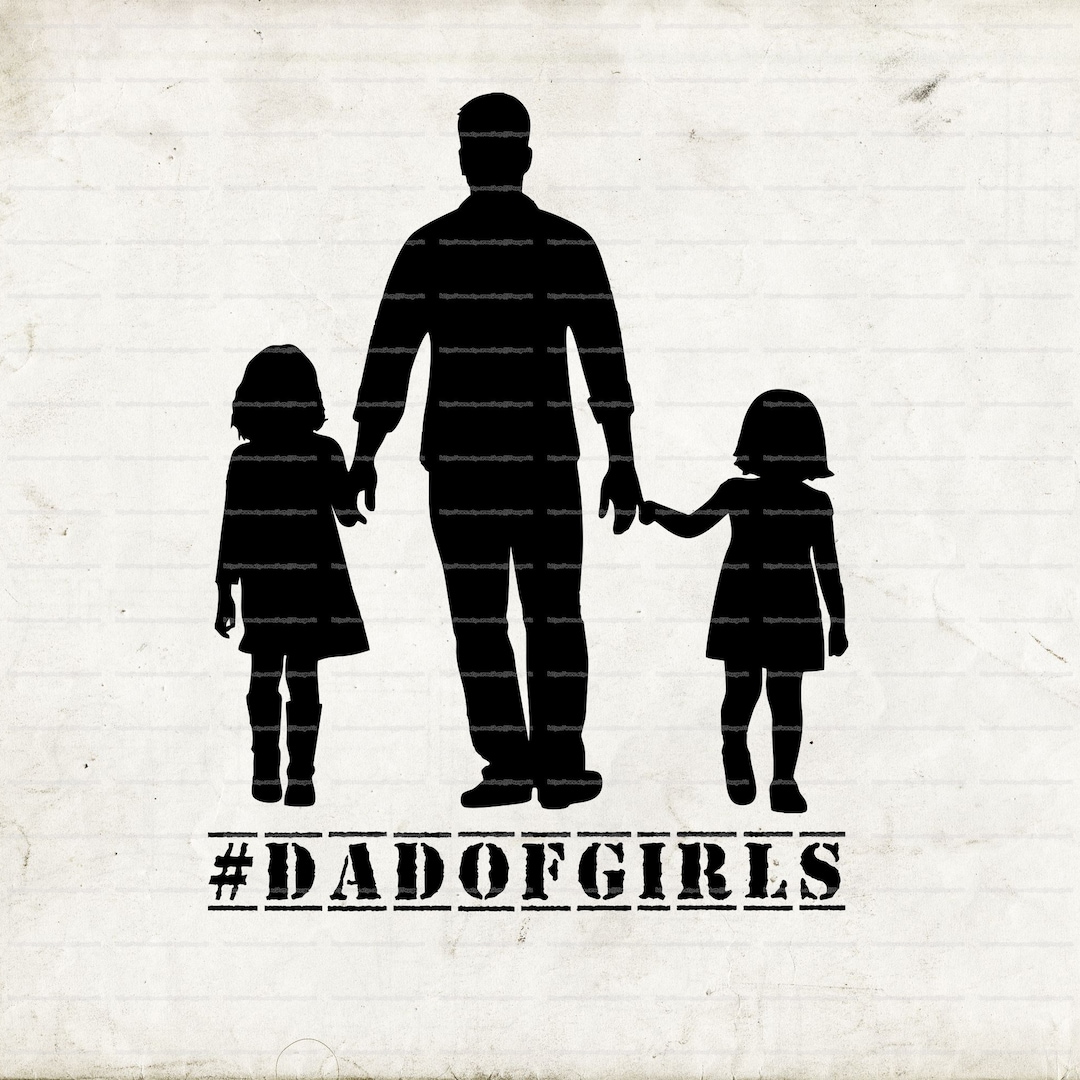 Fathers Day Gift From Daughters, Dad of Girls Svg, Fathers Day Svg, SVG ...