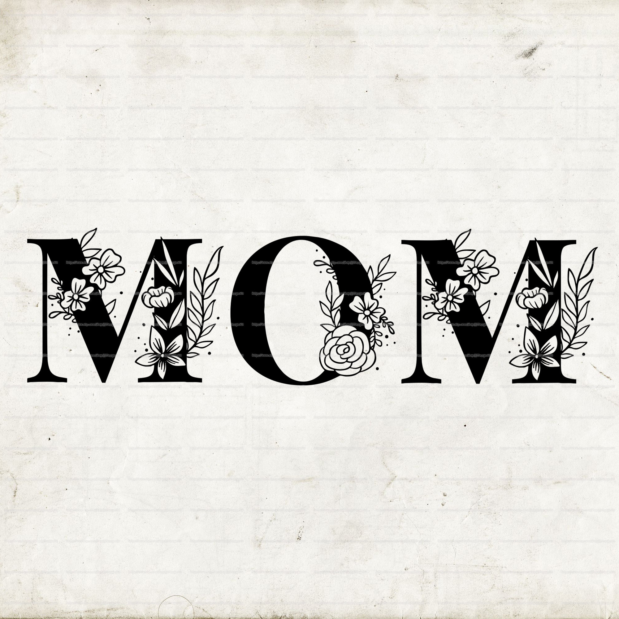 Mom Floral Svg Mothers Day Modern Svg Mama Clipart Mom Svg Mothers Day ...