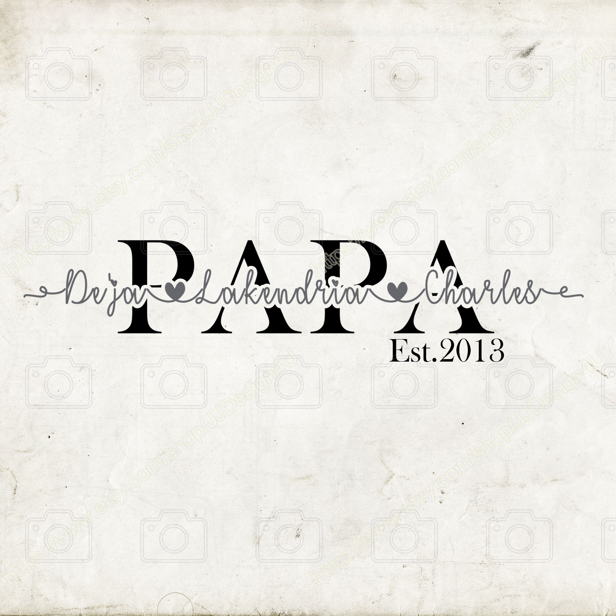 Fathers Day Gift Papa Sign Svg Gift for Grandpa Gift for - Etsy