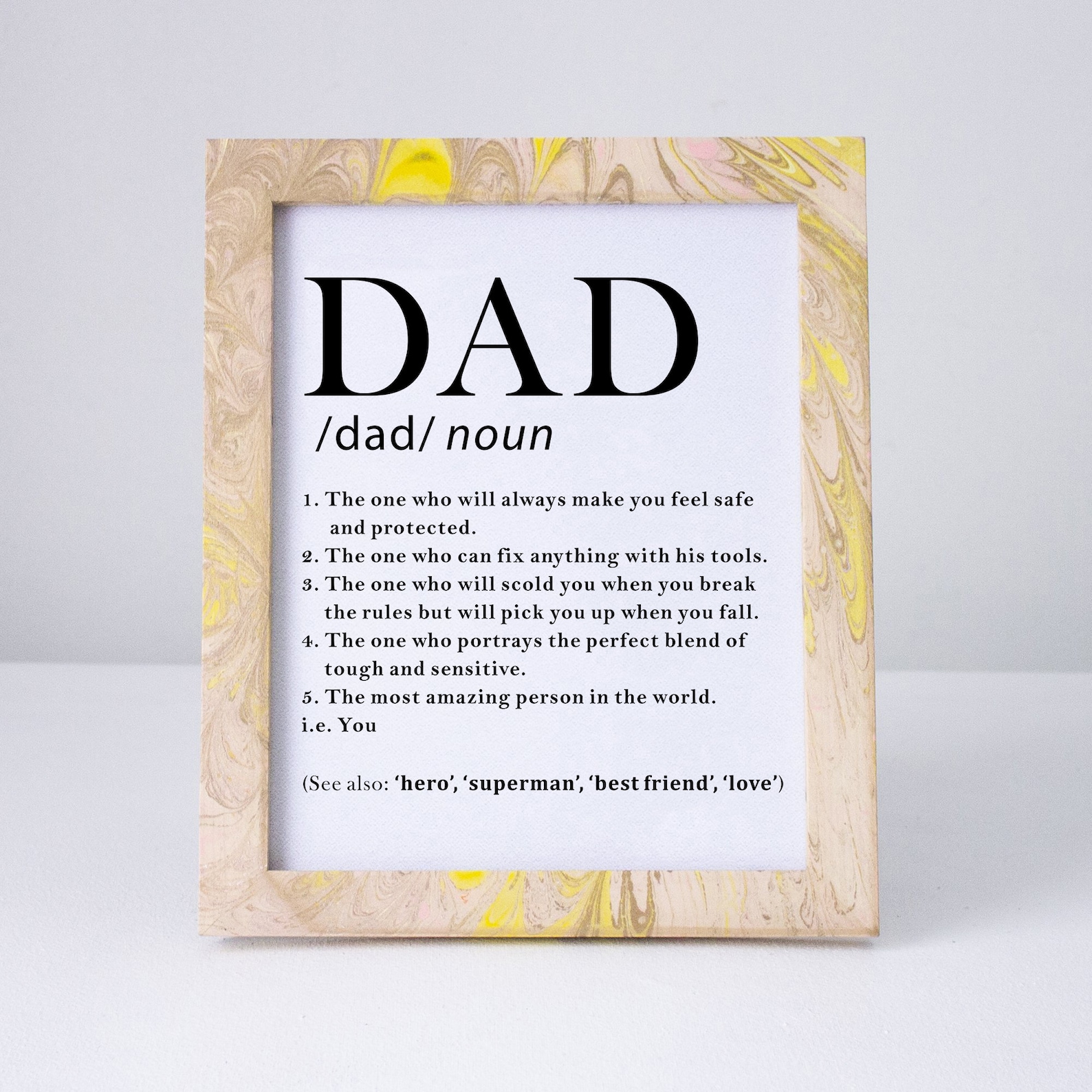 Dad Definition Dad Gift Dad Dictionary Definition Meaning - Etsy