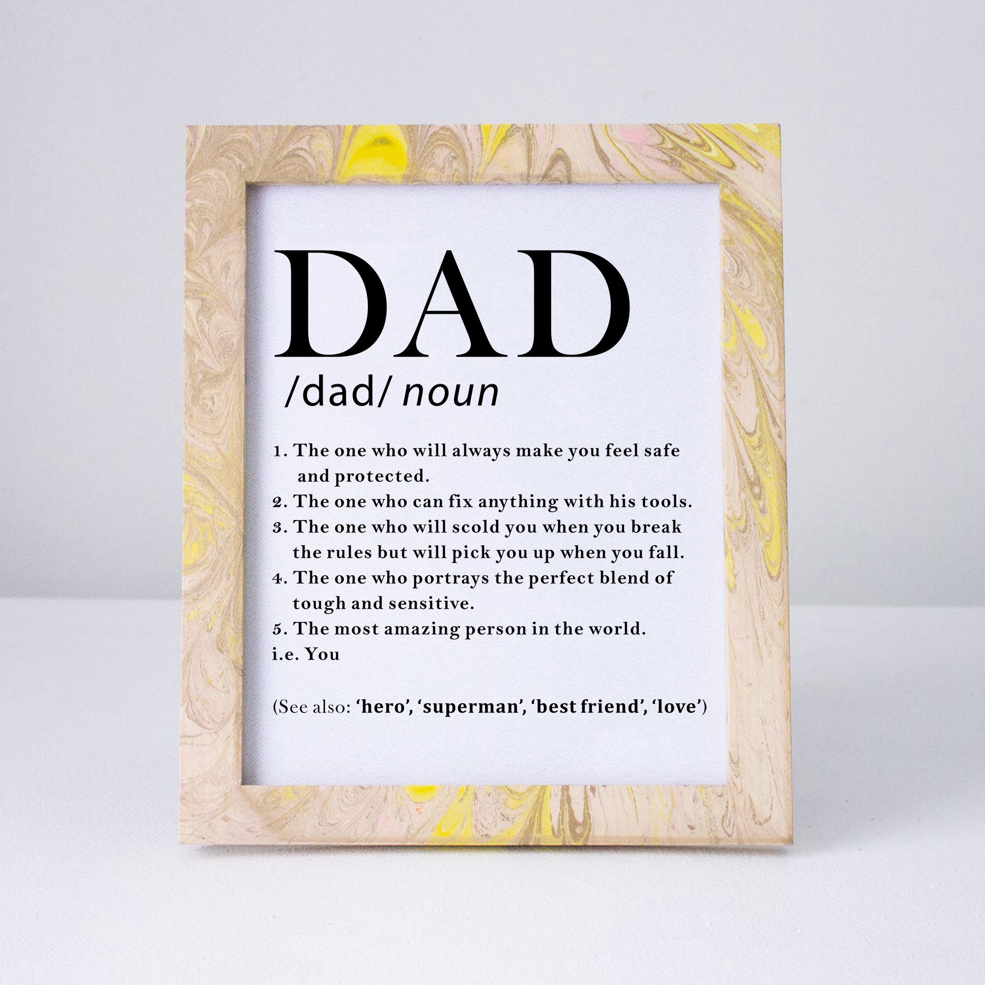 Dad Definition Dad Gift Dad Dictionary Definition Meaning | Etsy Australia