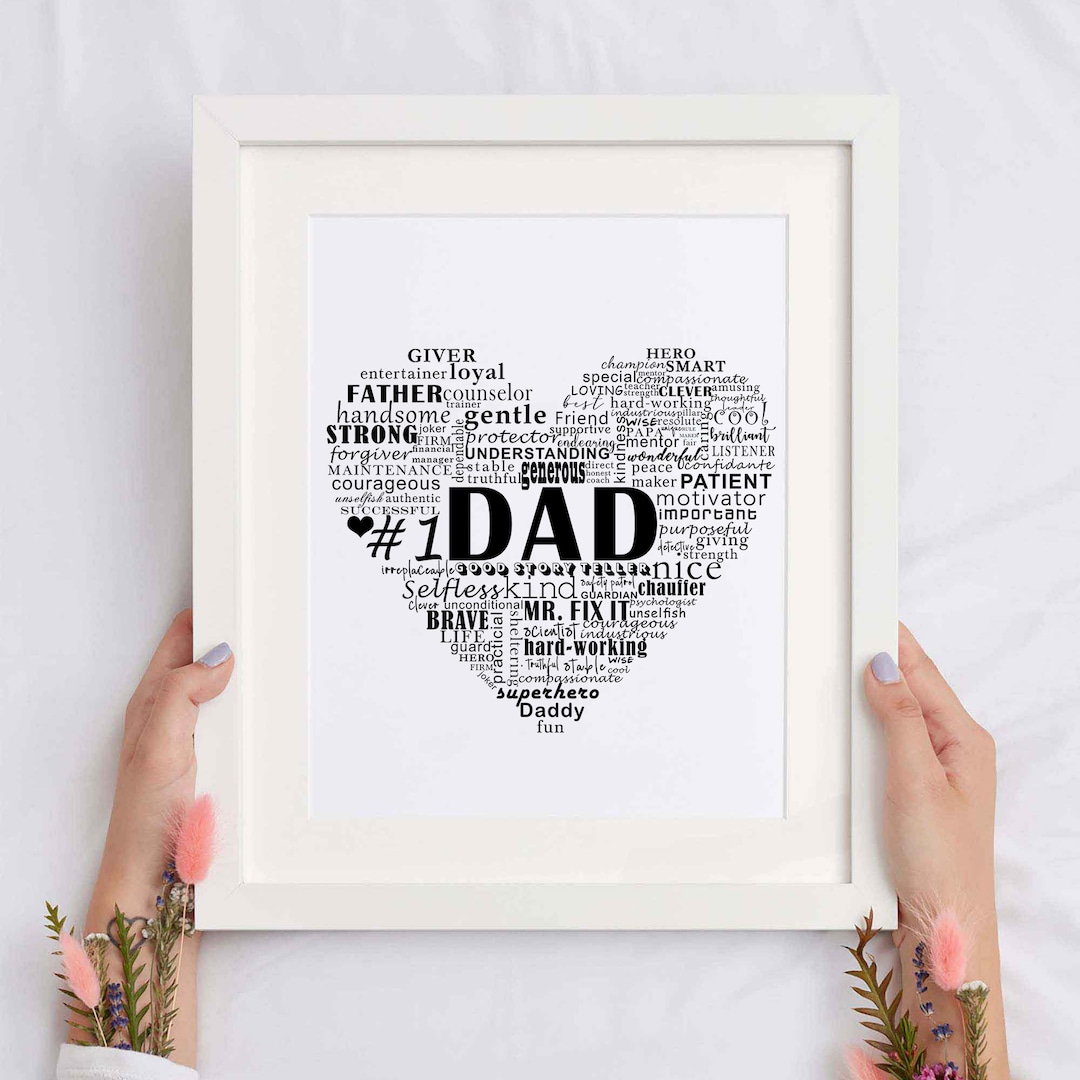 Fathers Gift Special Love Heart Love Dad Design Dad Birthday Gift for ...