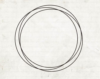 Sunflower Circle Wire Frame SVG, Circle Monogram Frame SVG, Sunflower ...