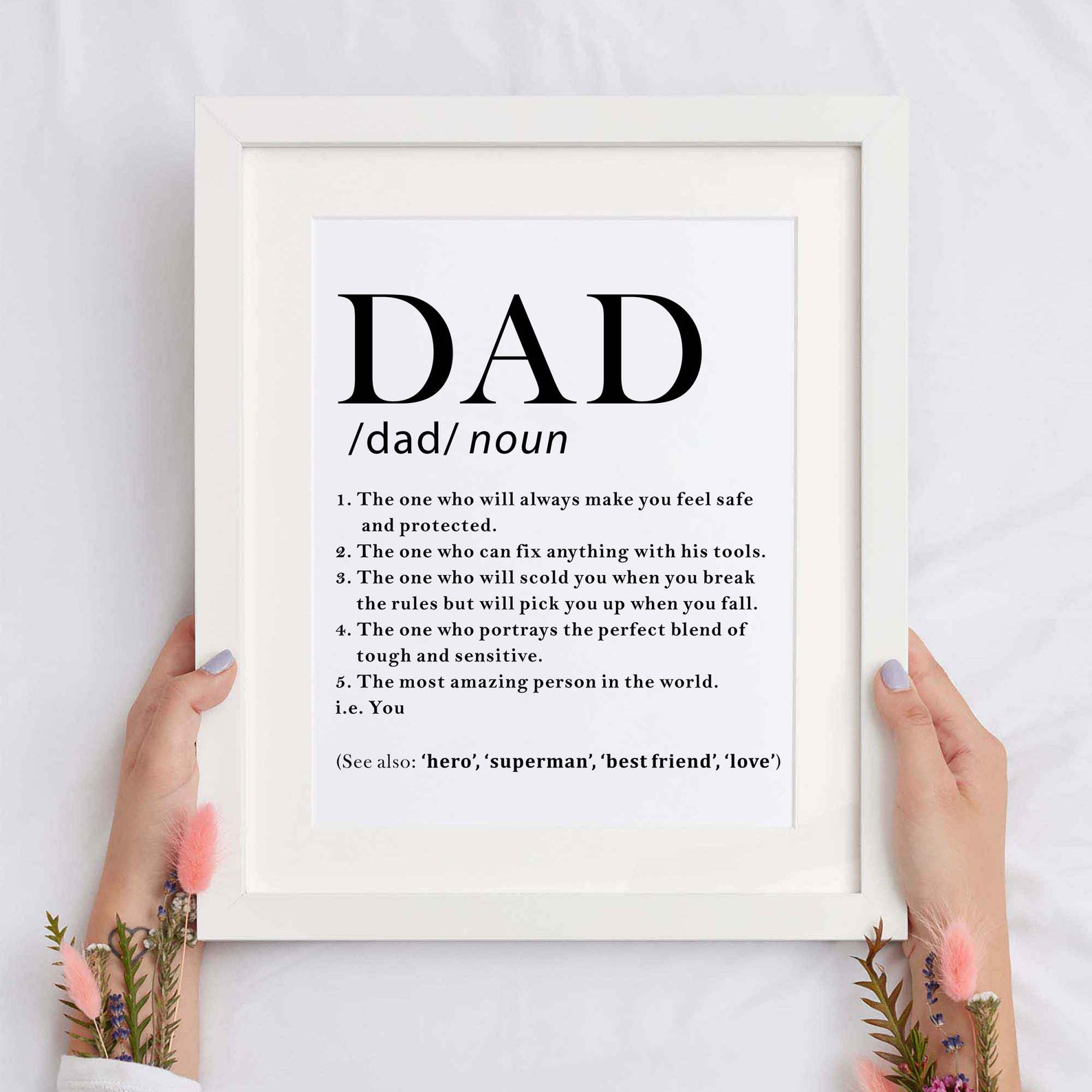Dad Definition Dad Gift Dad Dictionary Definition Meaning - Etsy Australia