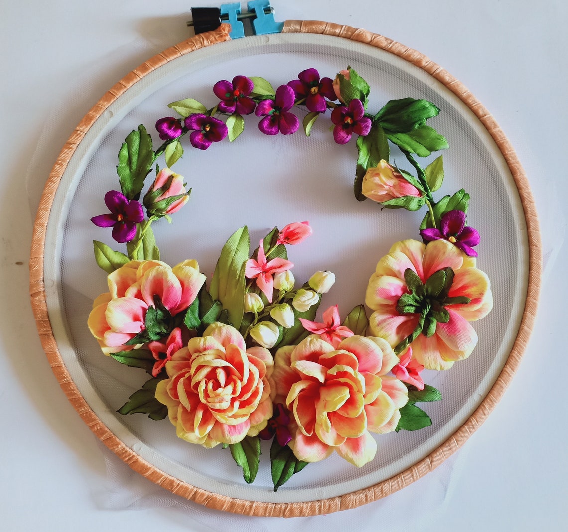 PDF Pattern and Video Tutorial. Circle Rose Flower/ Digital Tutorial ...