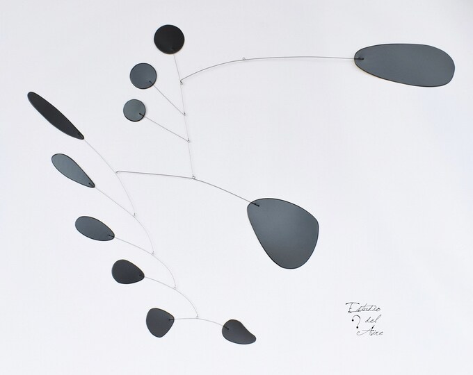 Mobile Kinetic Sculpture to Hang. Model water. Black. for - Etsy