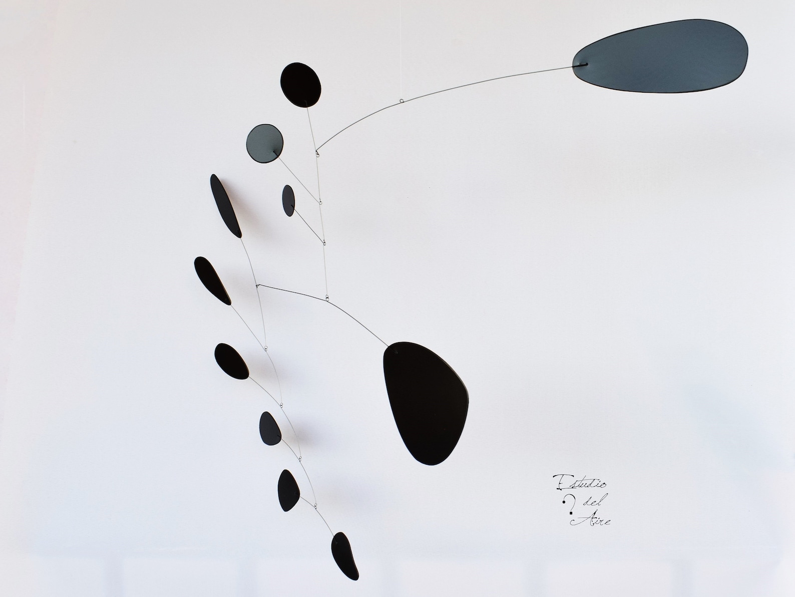 Mobile Kinetic Sculpture to Hang. Model (water). Black. for Interior ...