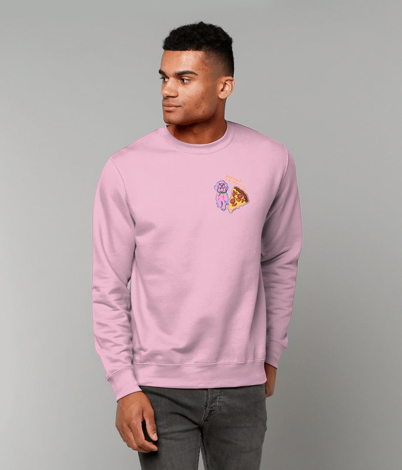 I Wuv Peesha Oversized Sweatshirt Pizza Dog Puppy Love - Etsy