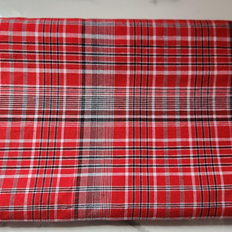 Island Print Red Fabric - Etsy UK