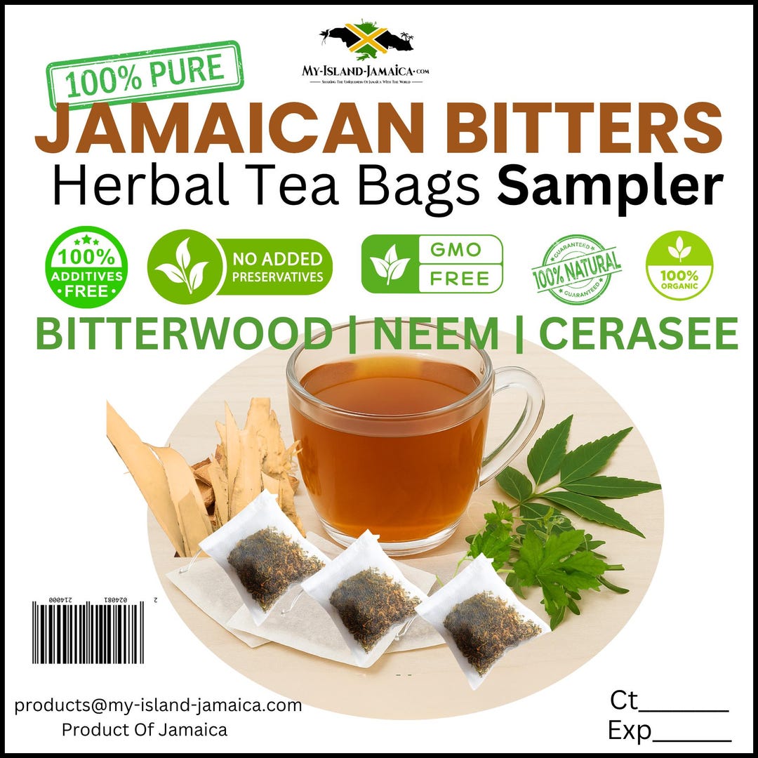 Jamaican BITTERS Sampler | 3 Traditional Bush Teas – Bitterwood, Neem ...
