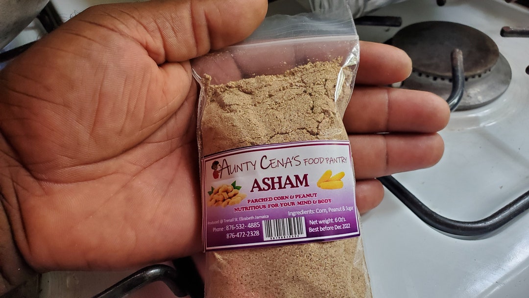 Corn Asham (100% Jamaican Parched Corn) | Jamaican Desserts | Asham ...