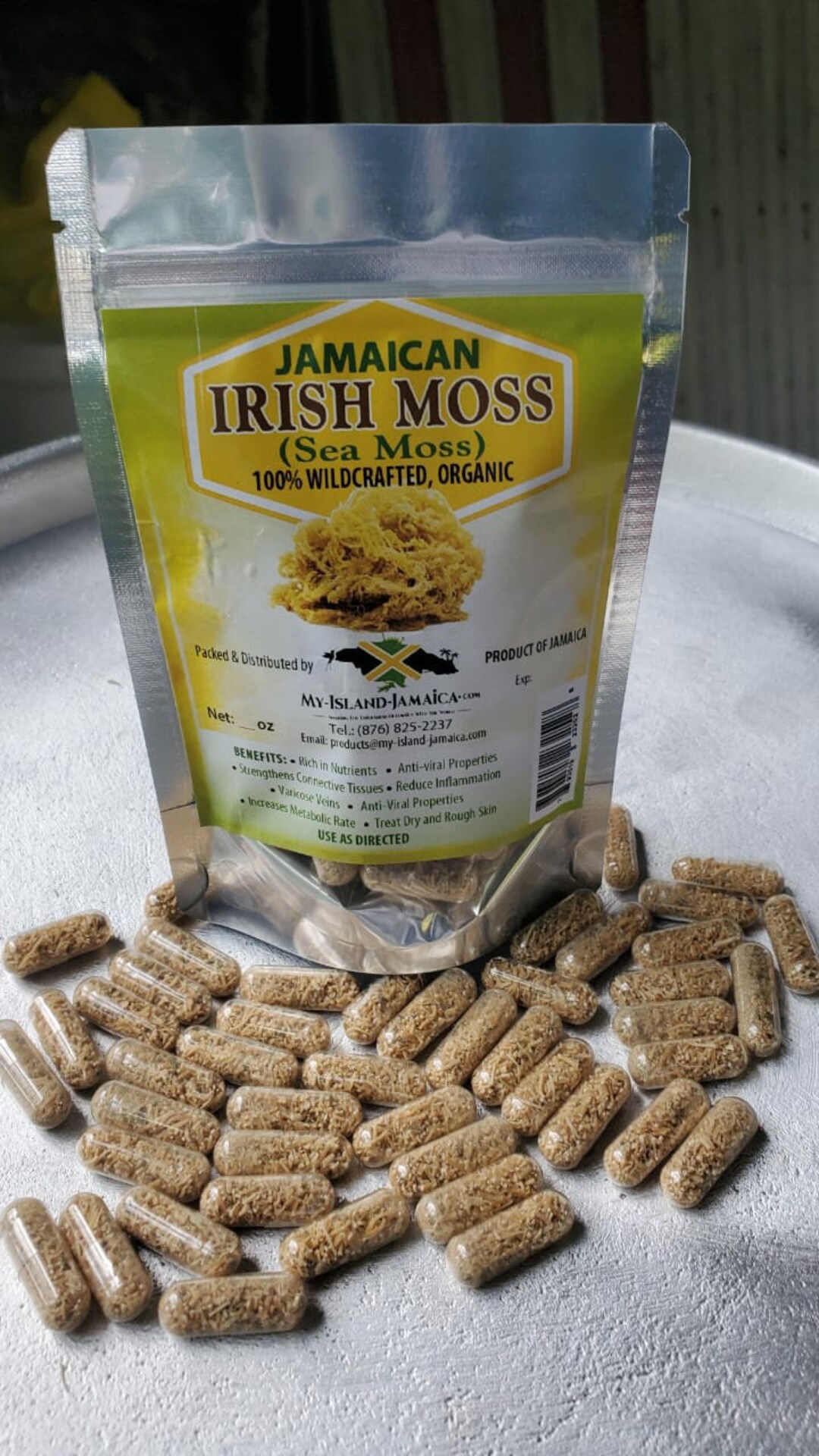 Sea Moss Capsules - 10 X Genuine High Potency | Size 0- Natural Irish ...