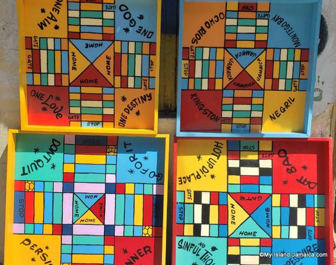 100% Jamaican Ludo Board | Authentic - Made in Jamaica | Family Size ...