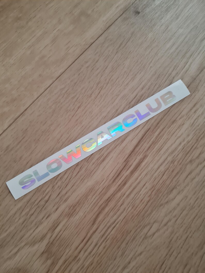 Slow Car Club Sticker, Carsticker Tuning Sticker Decal for Windshield ...