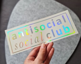 Antisocial Windshield Decal - Etsy