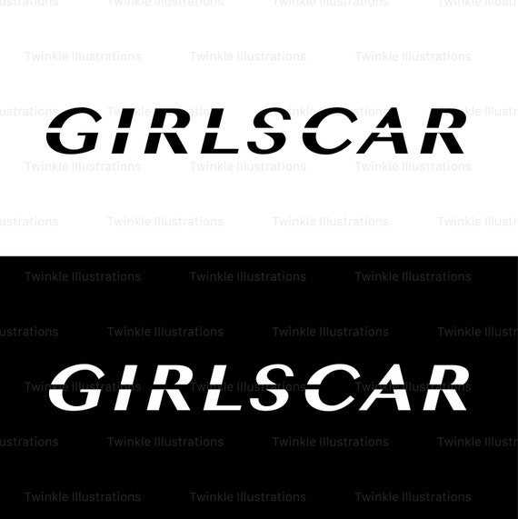 GIRLSCAR Sticker Carsticker Tuning Sticker Decal for - Etsy