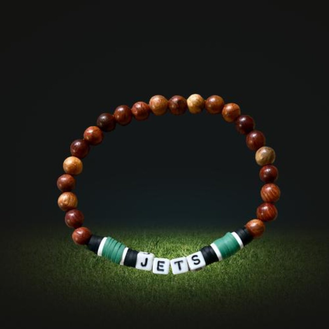 Jets NFL Football Mens Bracelet,men’s Beaded Bracelet, Cool Bracelets ...