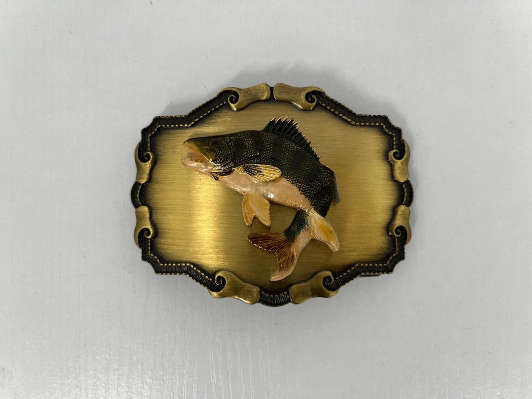 Vintage 70's-80's Largemouth Bass Belt Buckle by Raintree / Made in USA ...