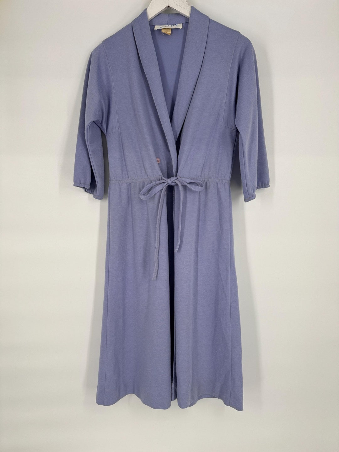 Vintage Late 70s Lilac Leslie Fay Robe Style Dress \ Size 12 \ See Item ...