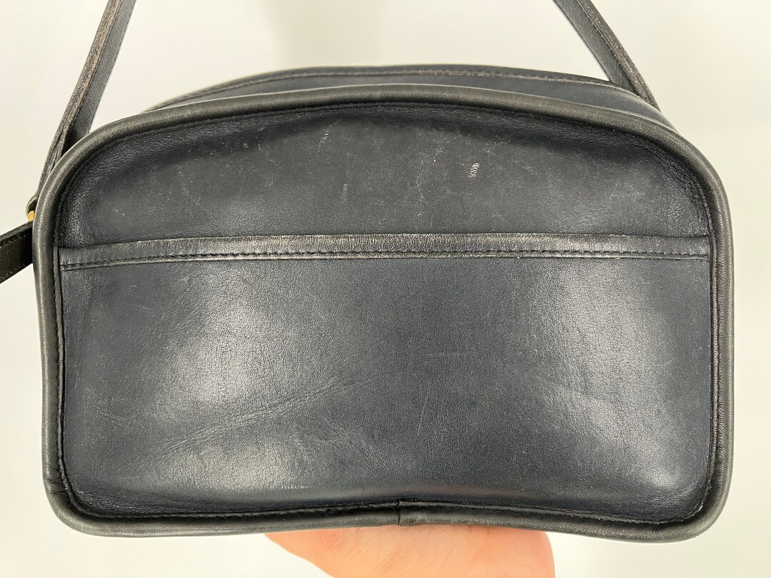 Vintage 80s Navy Coach Camera Bag / Made in USA / View Description for ...