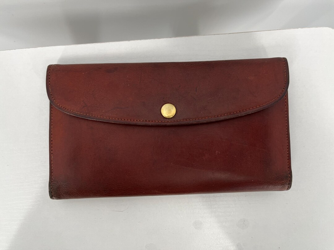 Vintage Late 80s Coach British Tan Combination Wallet/checkbook Made in ...