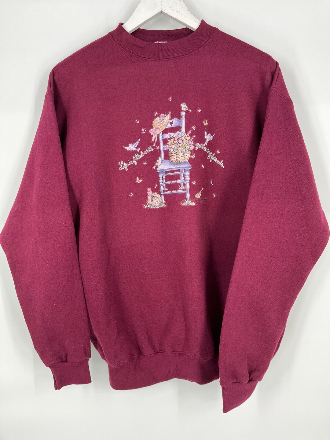Vintage Y2K gathering Friends Cottage Core Spring Crewneck by Tultex ...
