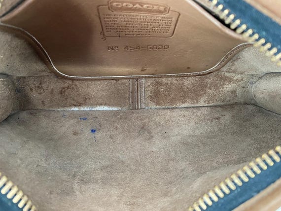 Vintage 70s Coach Putty Zippered Clutch Leather Shoul… - Gem