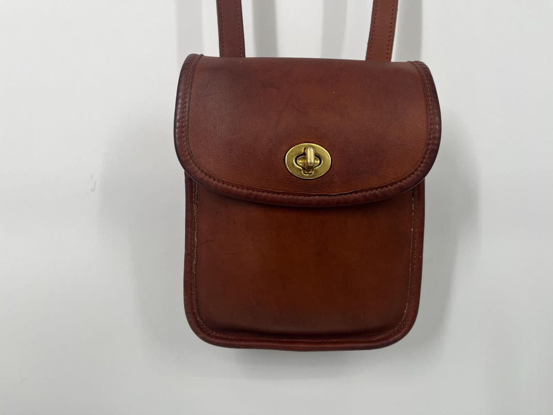 Vintage 90s Coach British Tan Sidepack #9978 \ Made in Costa Rica ...