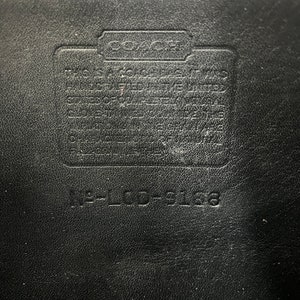 Vintage 2000s Black Coach North South Compartment Buckle Bag 9168 ...