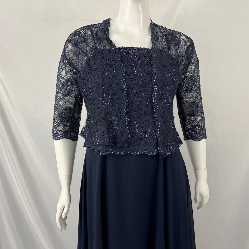 Blue 90s Dress Formal - Etsy