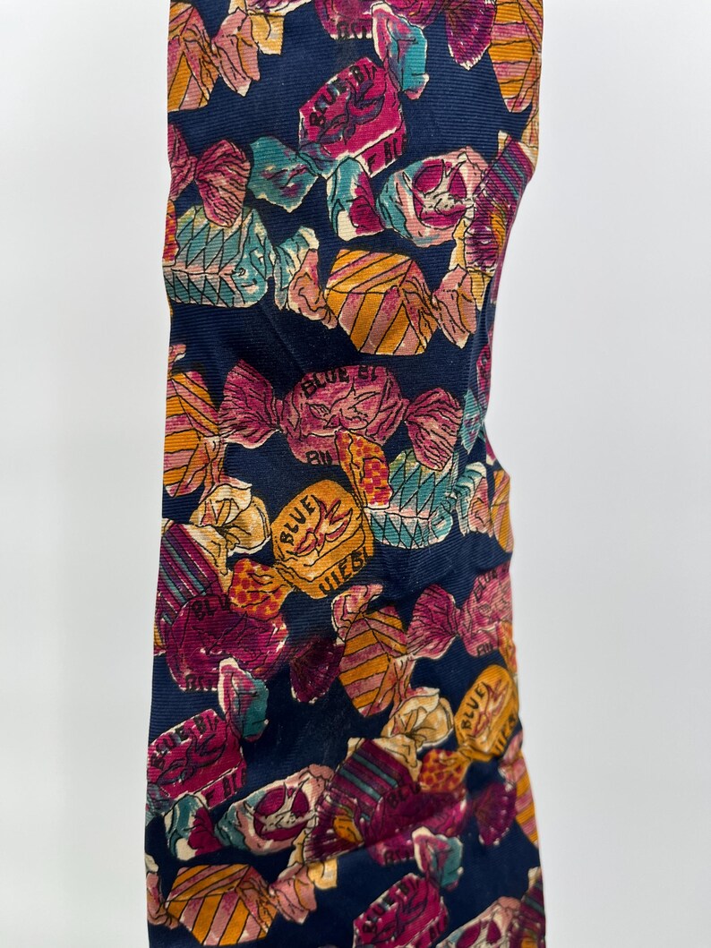 Vintage 100% Silk Paul Fredrick Artsy Hard Candy Necktie \ Made in USA ...