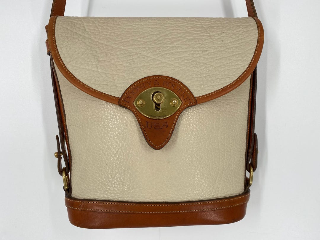 Vintage Dooney & Bourke AWL Ivory Spectator Shoulder Bag \ Made in USA ...