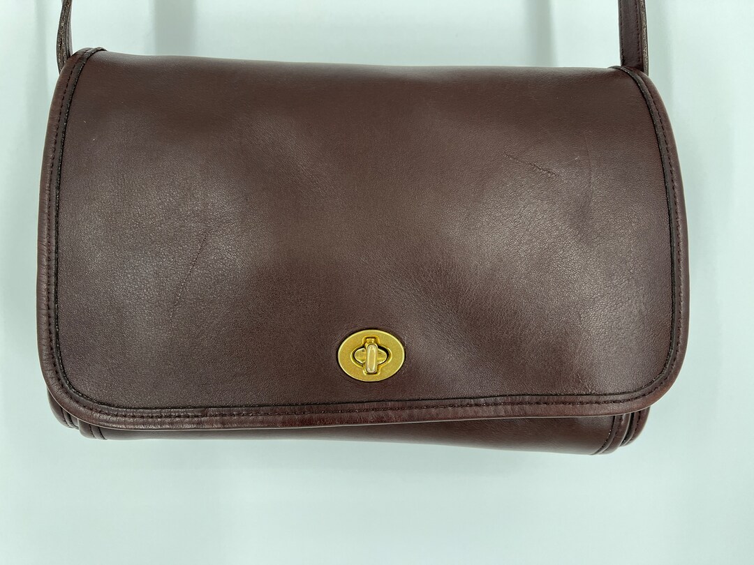 Vintage 1999s Mahogany Coach Ridgefield Flap #9812 / Made in USA / View ...