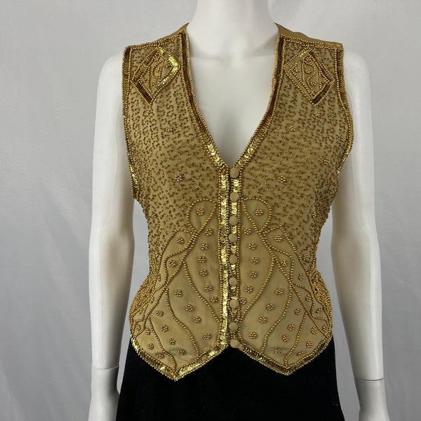 Gold Vest - Etsy