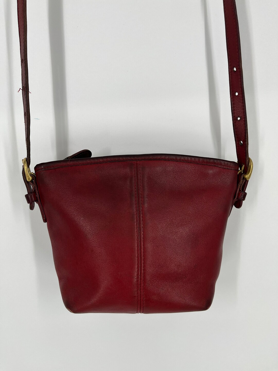 Vintage 90s Coach Red Soho Small Basket Bag \ Made in Usa \ PLEASE SEE ...