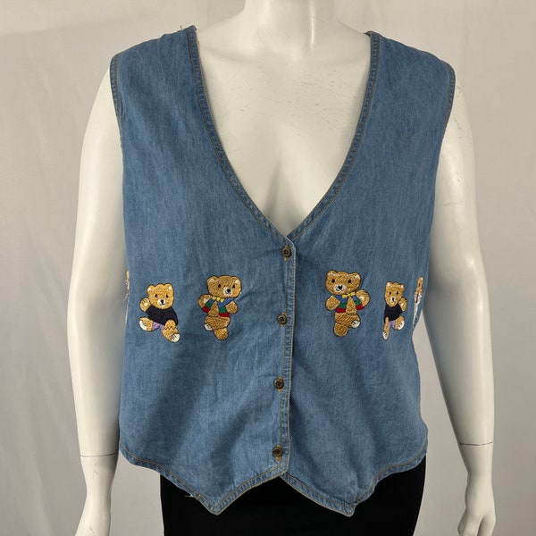Teddy Bear Vest - Etsy