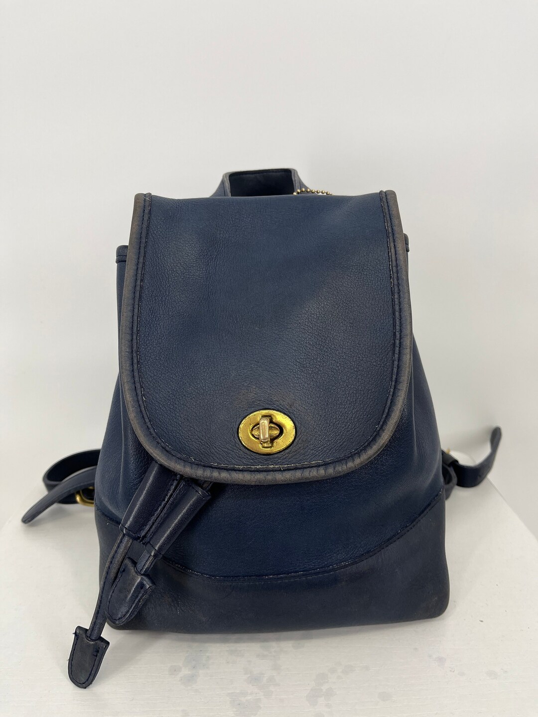 Vintage 90s Coach Navy Daypack Shoulder Bag 9960 Made in USA PLEASE See ...